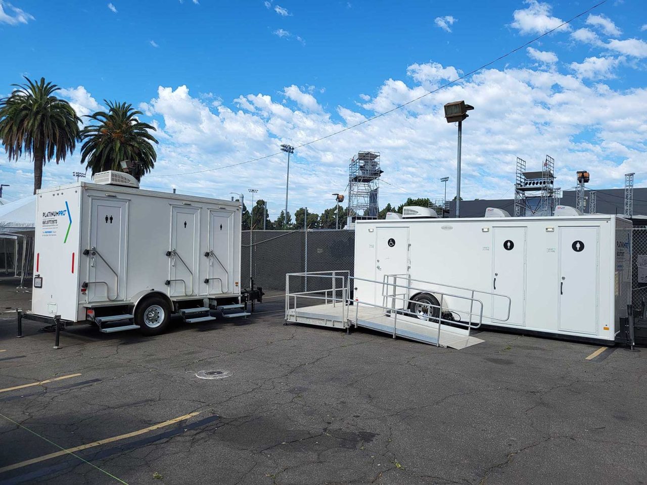 Luxury Portable Toilets, Restroom Trailers for TV and Movie Sets